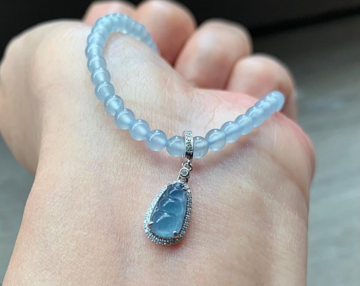 🌈預訂中🥰🙏🫶『不想賣了😂 18k金 真鑽 木拿 天藍剛 大馬坎 魔鬼藍剛 豌豆🫛隨意扣 不是威料/不是瓜料 天然緬甸A貨 翡翠手串/手鍊 | Yahoo拍賣