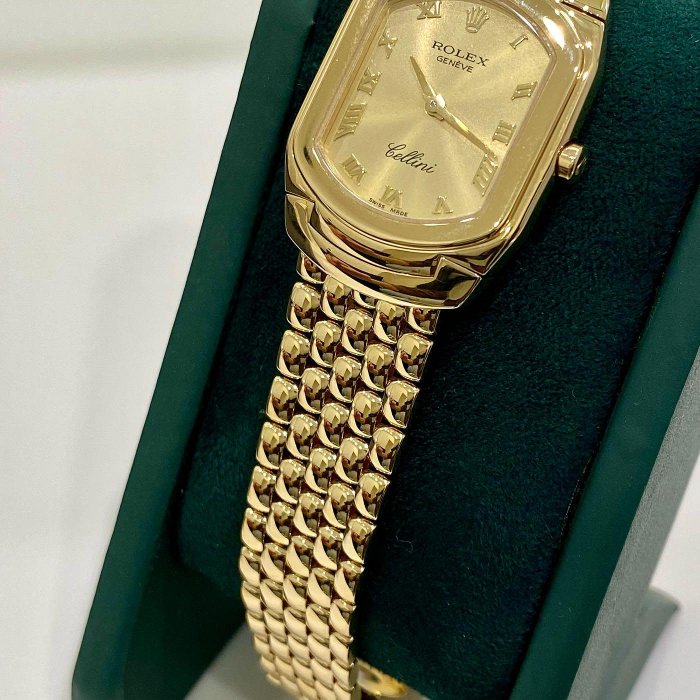 金運名錶當舖 ROLEX 勞力士 6631 X Cellini 徹里尼 750黃金 30*24mm 全長175mm 單錶現貨R94 | Yahoo拍賣