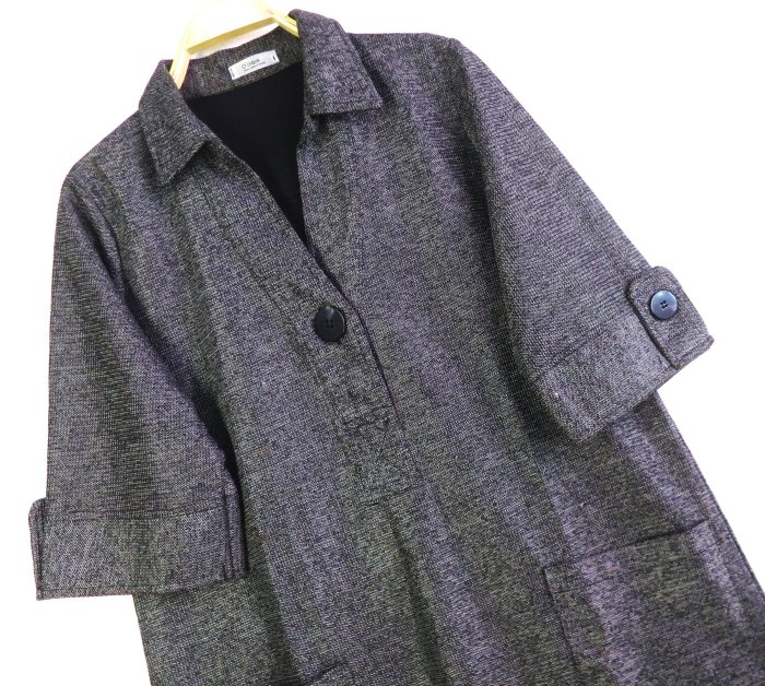 四季熱賣.98起競標︵＊O'Gam韓系 黑灰色五分袖連身裙2269 | Yahoo拍賣