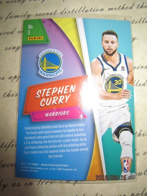新賣家~17/18~Stephen Curry~REVOLUTION~SHOW STOPPERS~沒限量~100 1元起 | Yahoo拍賣