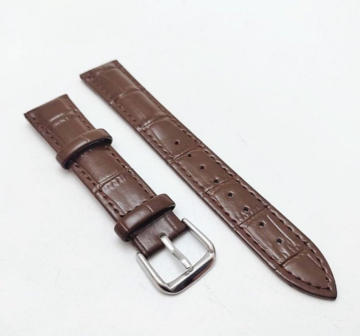 【timekeeper】 全新20mm咖啡色皮錶帶+拆錶帶工具+錶耳針 | Yahoo拍賣