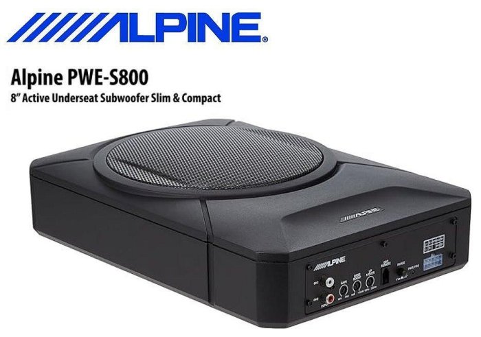 ALPINE PWE-S800 8吋 240W 超薄型 主動式重低音喇叭 | Yahoo拍賣