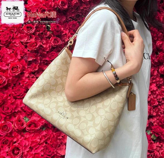 NaNa代購 Coach CR149 新款Laurel女士托特包 流浪包 斜背包 手提包 腋下包 附購證 | Yahoo拍賣