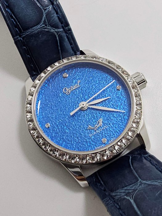 一元起標 標多少賣多少 真品 愛其華 Ogival 琺瑯自動機械錶(浪琴 美度 愛彼 歐米茄參考) | Yahoo拍賣