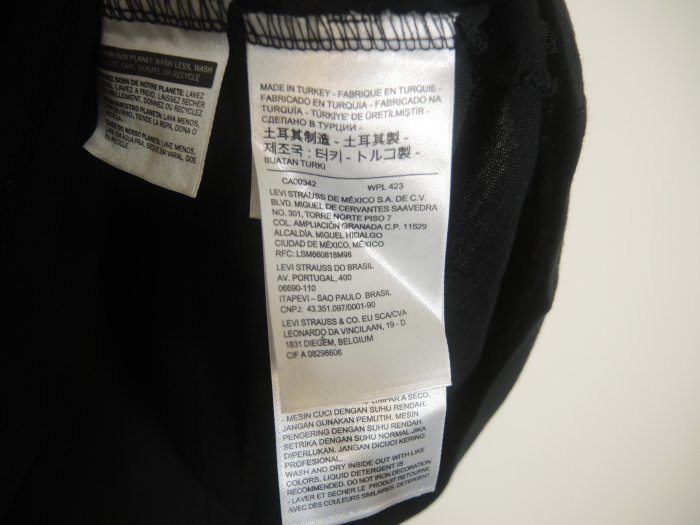 Furugi Shop 美國百年老牌 Levis x Super Mario 馬利歐 黑色 聯名 短袖T恤 一元起標 1G587 | Yahoo拍賣