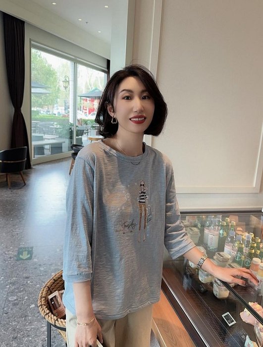 Hello V 正韓製 甜美時尚女孩粉藍T*淺藍*【S0618-59】 | Yahoo拍賣