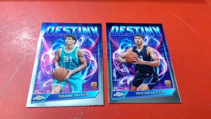 GN】24-25 Topps Chrome【Tidjane Salaün、Tristan da Silva】Destiny新人特卡 2張一起賣 ...