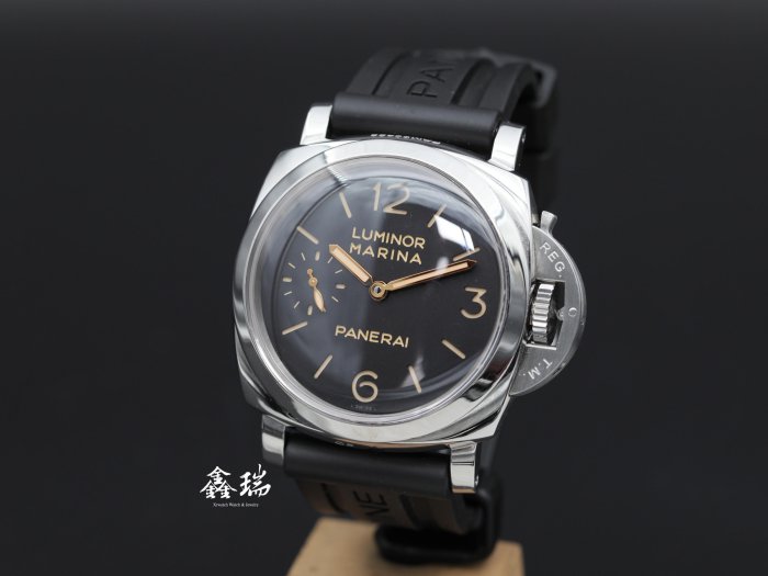 【鑫瑞鐘錶】Panerai 沛納海 Luminor Marina PAM00422 PAM422 不鏽鋼 黑色三明治面盤 47mm 手上鍊 盒 ...