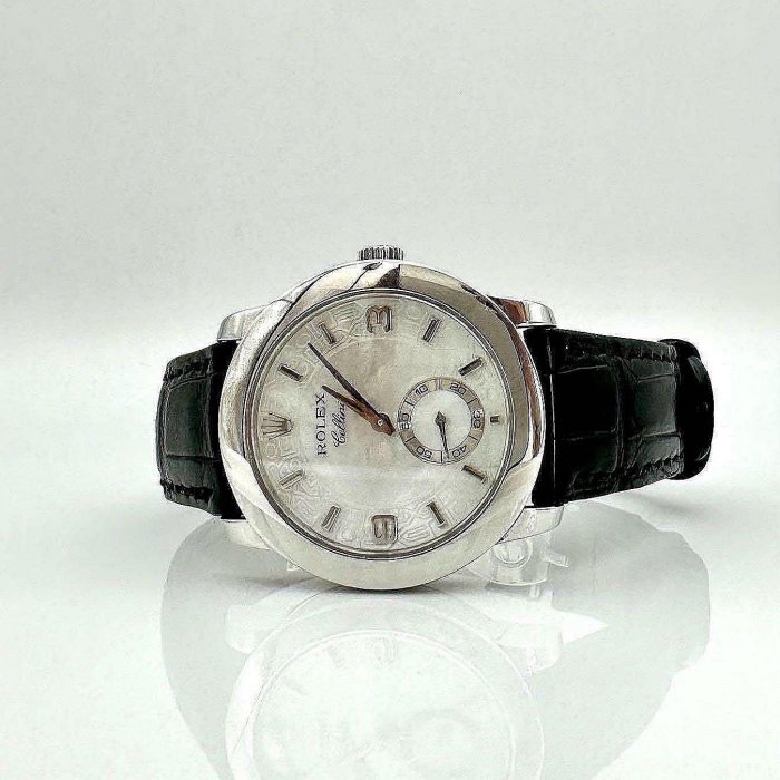 【萬永名錶】Rolex ♛ 勞力士 Cellini 5240 貝母面 PT950 無單 | Yahoo拍賣