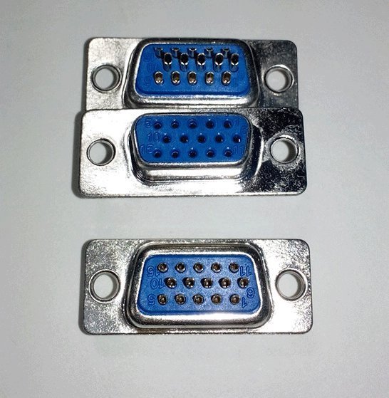 VGA HD-15P D-SUB 15P 3排接頭 ~ 母頭 ~ 焊接式 ~~另塑膠射出模具出售~~ | Yahoo拍賣