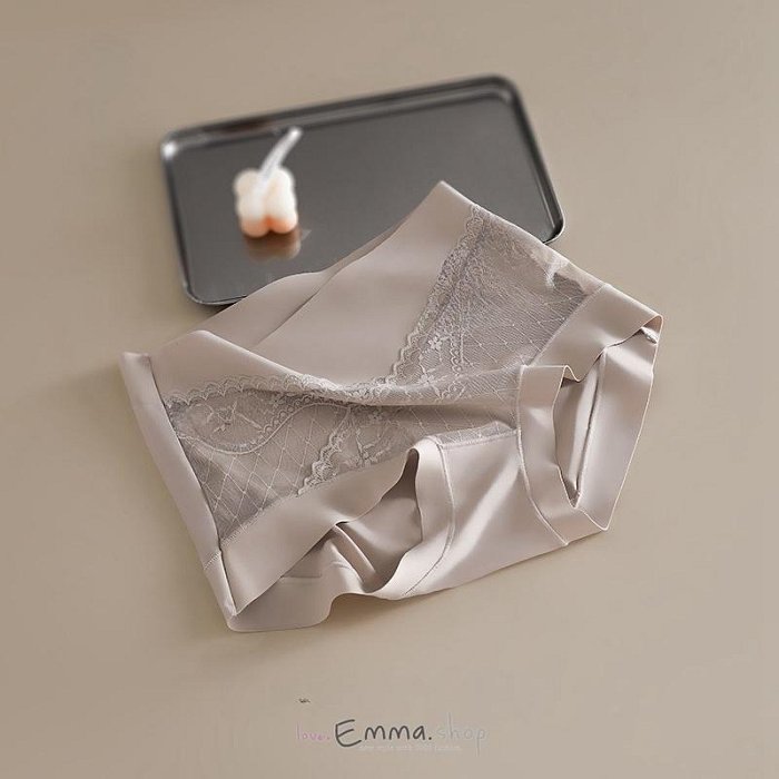 EmmaShop艾購物-韓國同步上新-日韓妞必搭單品-法式輕奢蕾絲高腰無痕內褲/完美臀型包覆 | Yahoo拍賣