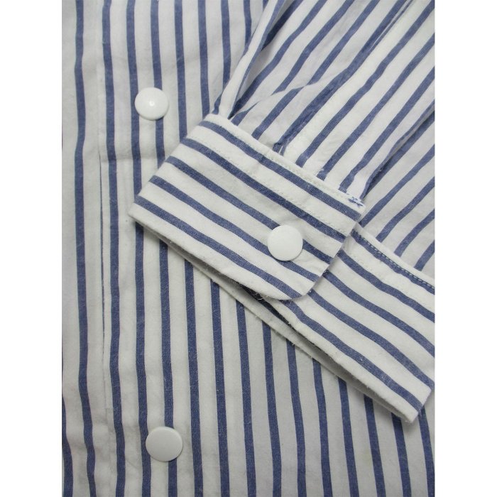 男 ~【YAECA】日本製~水紫色條紋休閒襯衫 M號(6C78)~99元起標~ | Yahoo拍賣