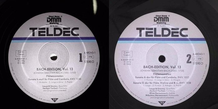 德版古典對開2LP-TELDEC/6.48243 DM/巴哈:長笛奏鳴曲/布魯根,直笛;Stastny,直笛;哈農庫特 | Yahoo拍賣