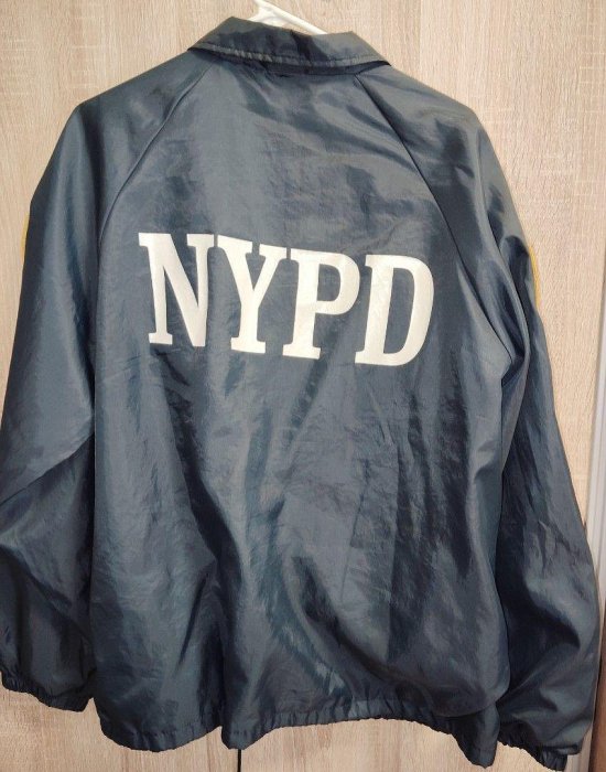經典 美國 NYC 紐約市警局 公發警用機能外套 防風夾克 反光 1999 周潤發 魔鬼英豪 馬克·華伯格 NYPD Police Raid ...