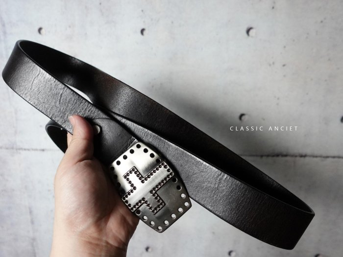 CA 古著 黑色 復古真皮皮帶 一元起標無底價B932 | Yahoo拍賣