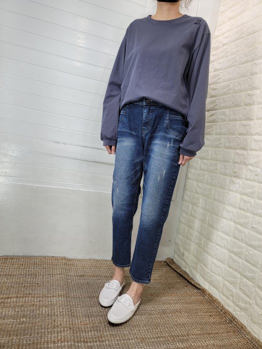 正韓korea韓國製Rewind後口袋黃色微笑彈性丹寧牛仔褲753現貨 小齊韓衣 | Yahoo拍賣