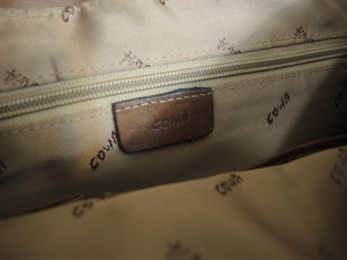 Furugi Shop 日本真皮工藝品牌 COWA 焦糖色 掀蓋 真皮 牛革 側背包 肩背包 一元起標 1G649 | Yahoo拍賣