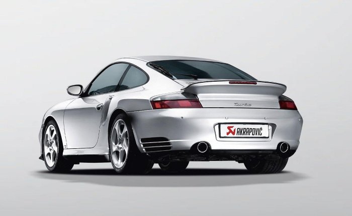 PORSCHE 996 TURBO 996 GT2 AKRAPOVIC 鈦合金尾段排氣管含400目高效能觸媒 減重15公斤增加12匹馬力 中古 ...