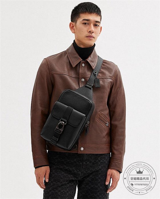 空姐精品代購 限時免運 COACH CM378 CM380 蔻馳熱賣新款 經典標誌BECK 商務休閒胸包 機車包 男生胸包 肩背包 單肩後背包 ...
