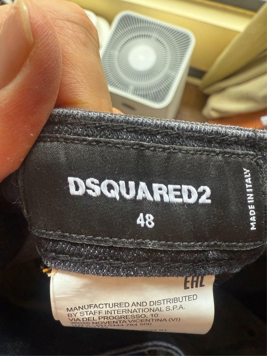 [品味人生]保證全新正品 DSQUARED 2 D2 黑色 破損設計 刷白 牛仔褲 SIZE 48 skater jean | Yahoo拍賣