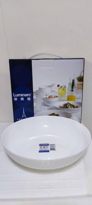Oo 《112年股東會紀念品-- Luminarc樂美雅晶鑽浮雕湯盤/ 深盤/1入 》 oO | Yahoo拍賣