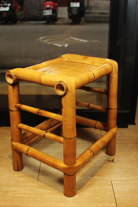 【桑園の】老台灣 老竹椅 大型 45.5公分 竹凳 椅子 老件 古樸 收藏 (委託品) Q 11015 A12 | Yahoo拍賣