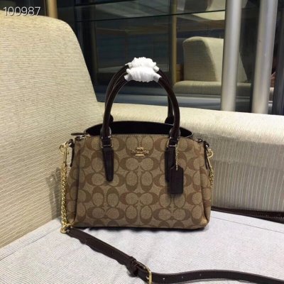 NaNa代購 COACH 31985 小號 女士新款配色戴妃包 肩帶可拆 單肩斜跨手提包 附購證 買即送禮 | Yahoo拍賣