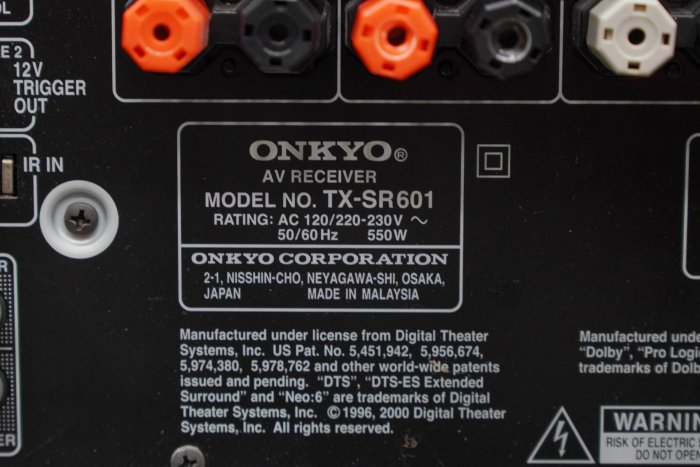 【夢響音響工作室】 注意！！此標當故障品競標 故障的 ONKYO TX-SR601 AV環繞擴大機 一元起標！！ | Yahoo拍賣
