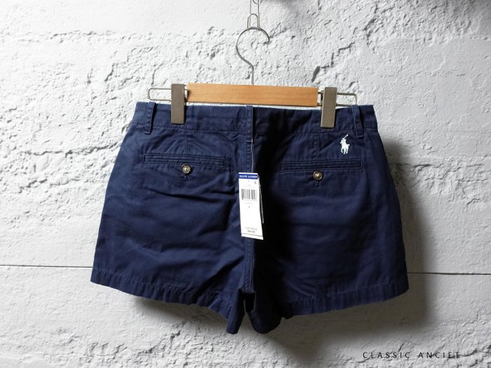 CA 雷夫·羅倫馬球 POLO Ralph Lauren 女款 深藍 休閒短褲 4號 一元起標無底價D263 | Yahoo拍賣