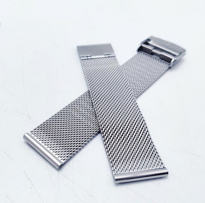 【timekeeper】 全新20mm不鏽鋼錶帶/米蘭帶+拆錶帶工具+錶耳針(銀色) | Yahoo拍賣