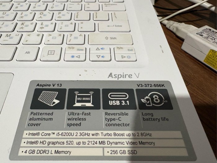 低價起標！零件機..2016年 acer v13 v3-372-556k 6代i5 13.3寸筆電..1354 | Yahoo拍賣