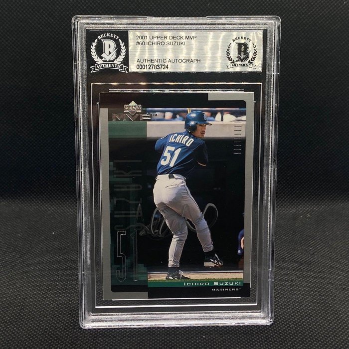 2001 Upper Decks MVP , Ichiro Suzuki #60 , 鈴木一朗 , 新人年簽名卡，有賣家預訂！ | Yahoo拍賣