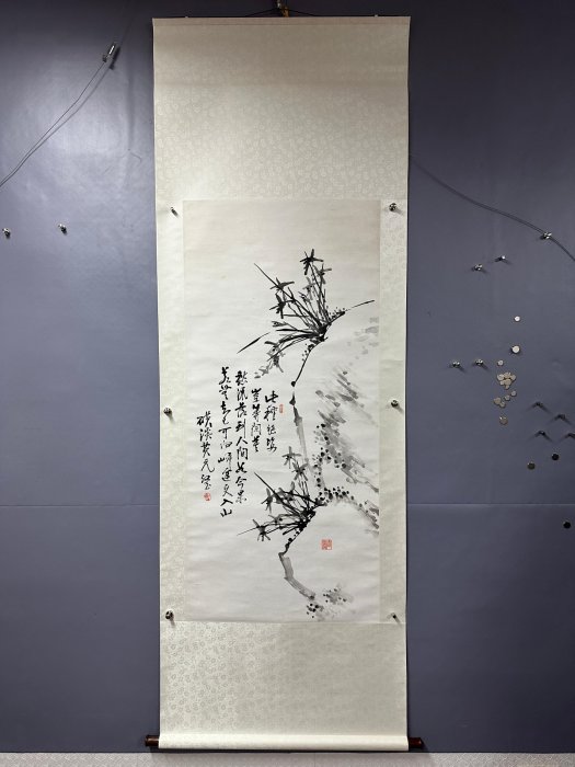 【同一藏家1】黃元壁花卉大全開水墨紙本立軸(20250417-2)【汲雅堂專營字畫手稿古籍 歡迎委託拍賣】 | Yahoo拍賣