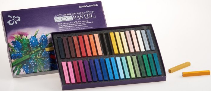 雄獅 HP-36 硬式粉彩 36色 硬式 粉彩 粉彩條 SIMBALION | Yahoo拍賣