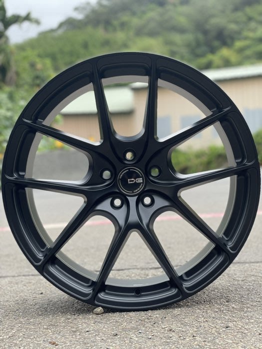 全新鋁圈 DG FG20 19吋 旋壓輕量化 平光黑 5孔112 5孔114.3 | Yahoo拍賣