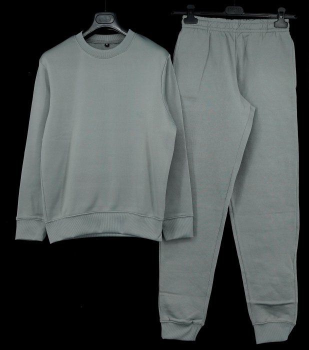 1元起標無底價【4/27(日)結標】【SWEAT】長袖上衣 長褲 二件組 M 藍綠灰 男 | Yahoo拍賣