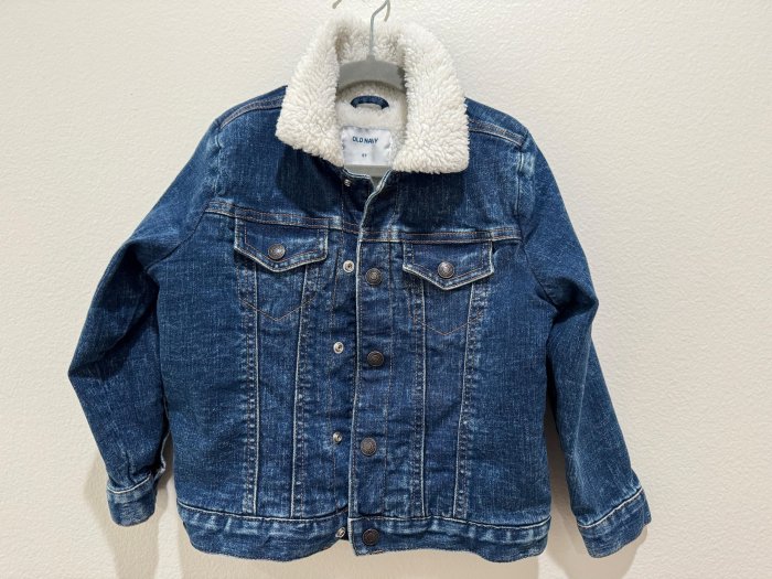 二手童裝～ 美國 Old Navy 超好看小童羔羊毛毛牛仔外套 5T | Yahoo拍賣