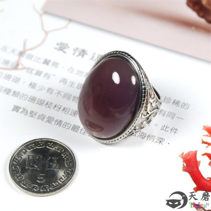 玉戒鋼戒 大紫玉髓戒指 男款 天磨 Gsd 24 | Yahoo拍賣