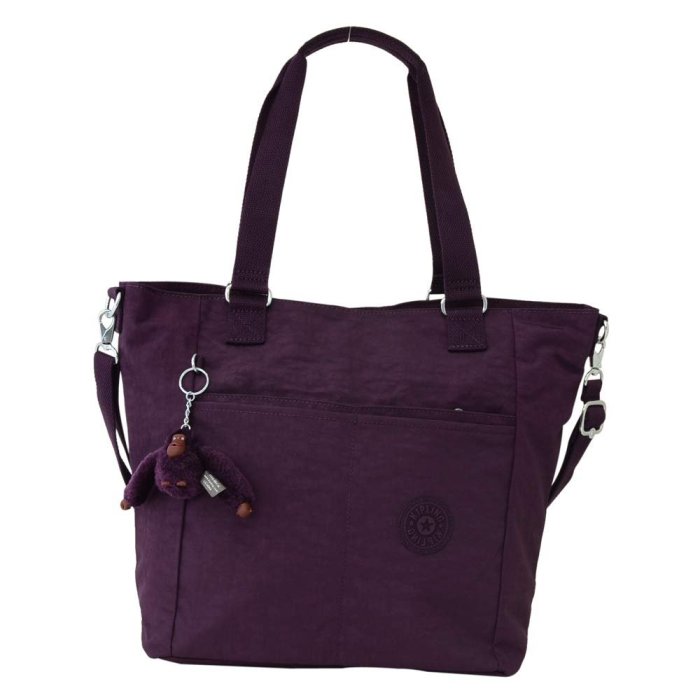 大包+中包 全新正品 Kipling Audria 紫色 2 way 斜背包 購物包 生日禮物 | Yahoo拍賣