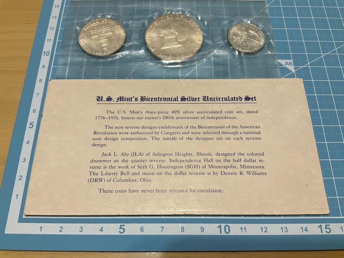 【週日21:00】63~EA13~美國開國200週年紀念幣，均為銀幣不對外流通，早期為臺灣銀行限量代售 | Yahoo拍賣