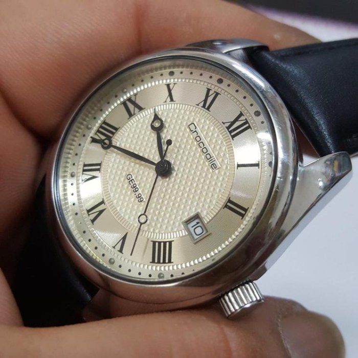 37mm 世界名錶＜香檳金-花面-羅馬字-經典-弧形玻-真皮錶帶＞優質好錶 別錯過嘍 A4 | Yahoo拍賣