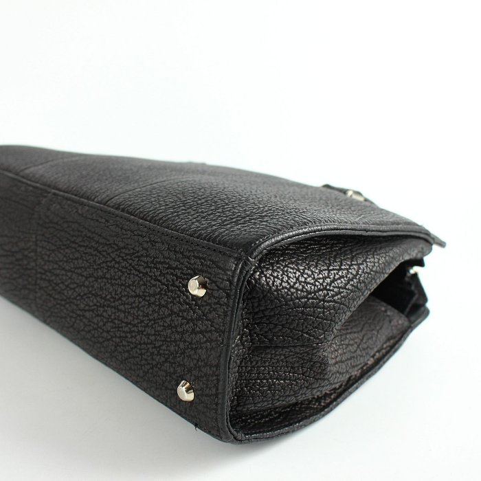 【桑園の】日本 珍稀 鯊魚皮 獨特自然皮紋 俐落托特型 手提包 週日結標 D 7433 | Yahoo拍賣