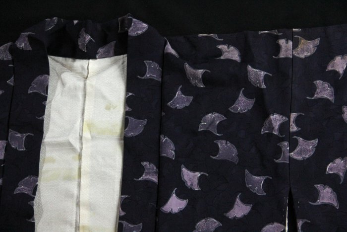 【桑園の】日本 傳統服飾 和服 靛藍 淺紫色圖騰花 浴衣 K 6031 | Yahoo拍賣