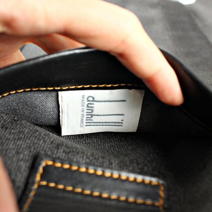 【桑園の】二手真品 法國製 dunhill 登喜路 大款70cm 輕量 扁形 波士頓 旅行袋 實用大包 D 6412 | Yahoo拍賣