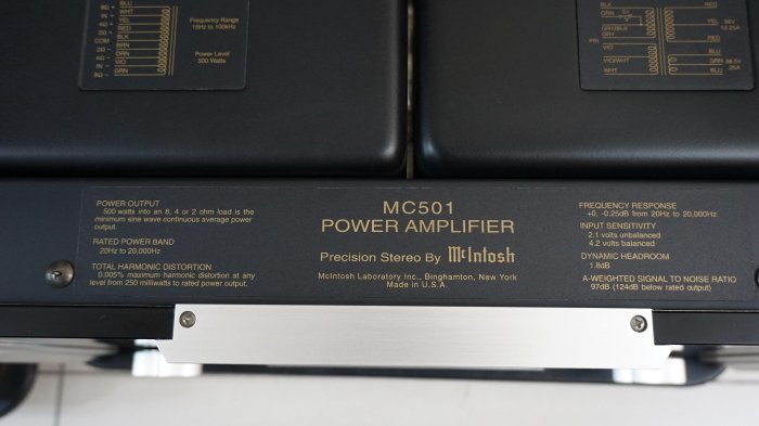 【啓晟音響】經典銘機美國製Mcintosh MC501 MONO後級擴大機 | Yahoo拍賣