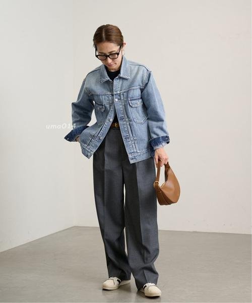 ｜The Dood Life｜日本 Spick & Span FRAMeWORK / 知性方廓形 精細水洗單寧色 魅力牛仔外套 | Yahoo拍賣