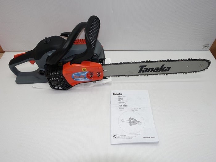 含稅【新宇電動五金行】日本 TANAKA 田中 TCS33EB 16吋 引擎 鏈鋸機 33CC 引擎鏈鋸機！(特價) | Yahoo拍賣