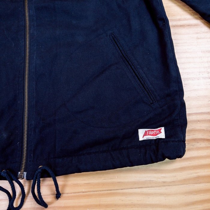 7/21(一)結標【TSPTR】二手良品《S》英國潮流品牌 大力水手塗鴉 內裡羊羔絨 傳統教練夾克 一元起標 | Yahoo拍賣