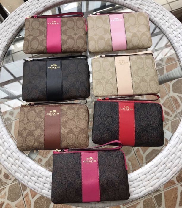 （Outlet特惠）COACH 58035 新款女士長款拉鏈錢包 手腕包 手拿包 附購買證明 | Yahoo拍賣
