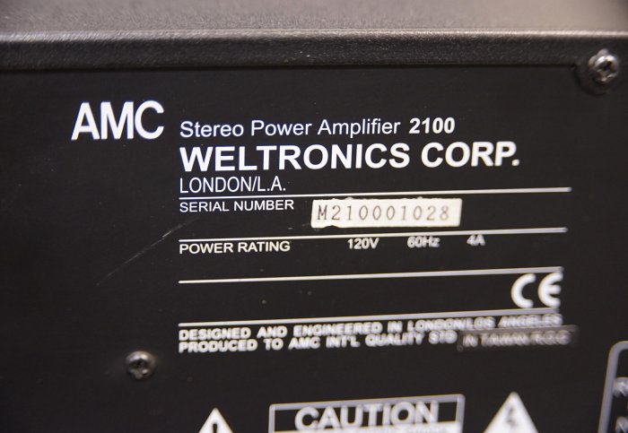 [ 一元音響 ] 英國 AMC 2100 二聲道後級擴大機 一元起標 | Yahoo拍賣